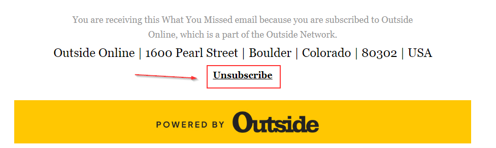 How do I set my email preferences? – Outside