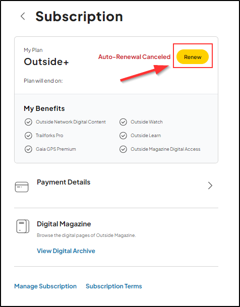 How do I cancel my Outside trial? – Outside