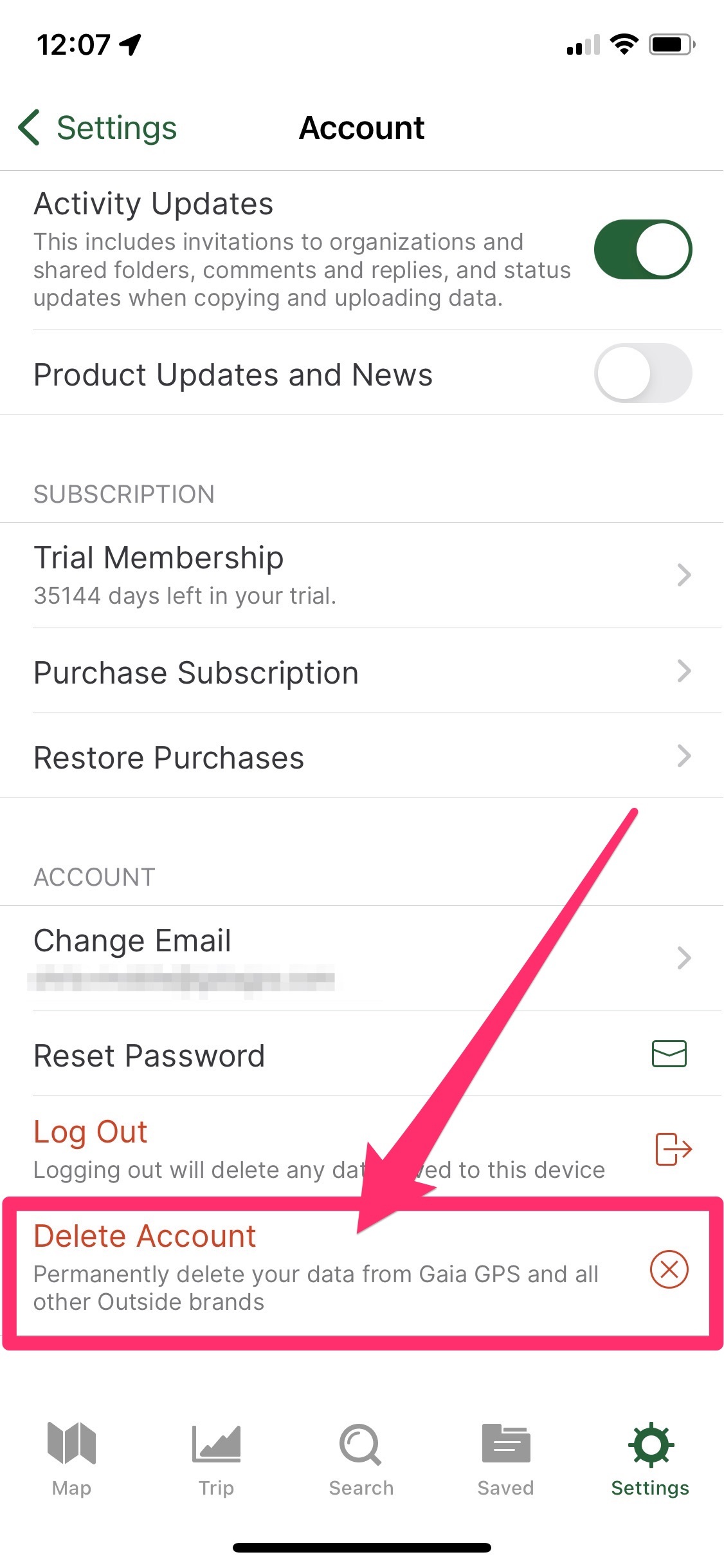 How do I delete my account? – Outside